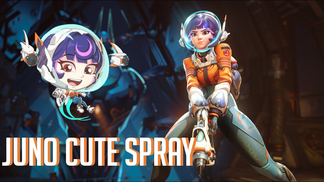 Overwatch 2 - Juno Cute Spray Achievement (In-Game Clip) - YouTube