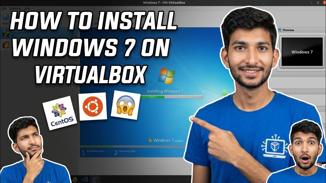 How to install windows 7 on virtualbox #windows7 #windows11 #windows10 ...