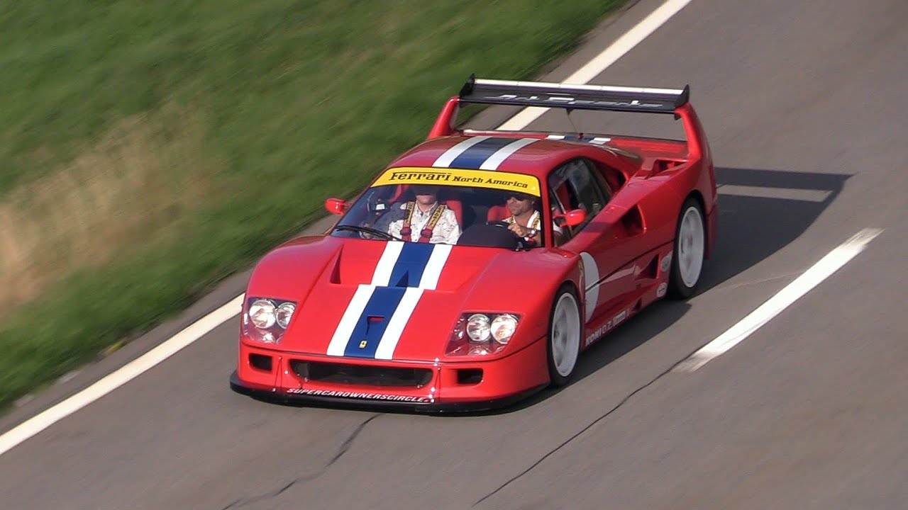 Street Legal Ferrari F40 LM - Exhaust SOUNDS On the Public ROADS! - YouTube