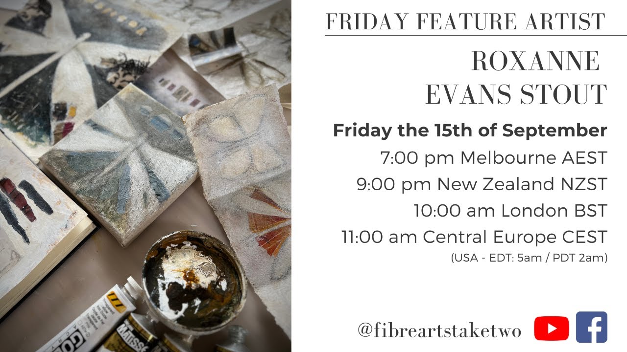 Friday Feature Artist - Roxanne Evans Stout - YouTube