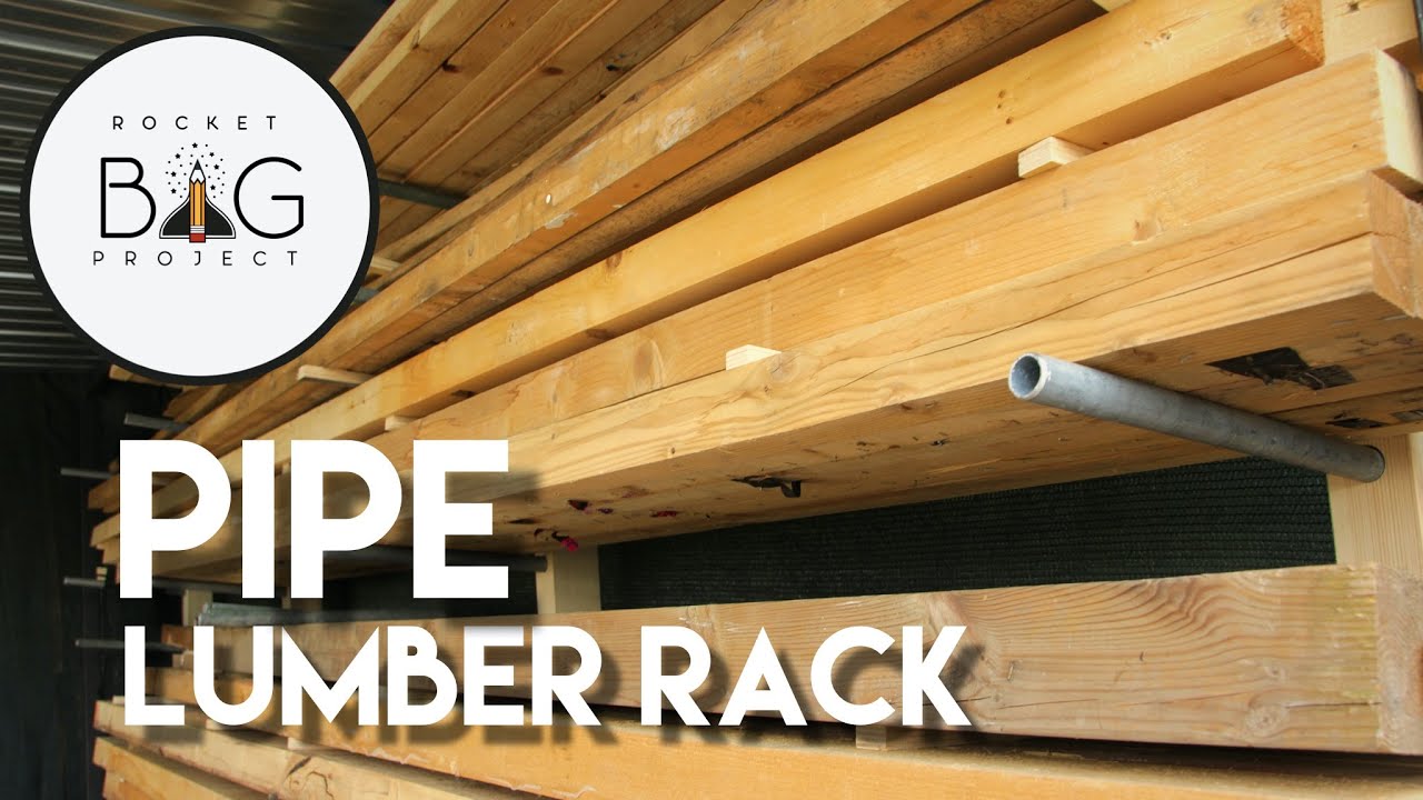 Un modo SEMPLICE per ORGANIZZARE tutta la LEGNA | Pipe Lumber Rack ...