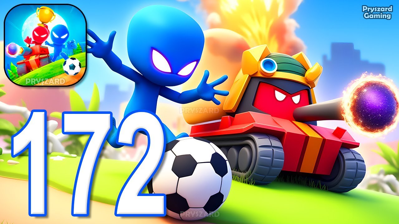 Stickman Party - Gameplay Part 172 Tournament Mode 1 2 3 4 Players Free ...