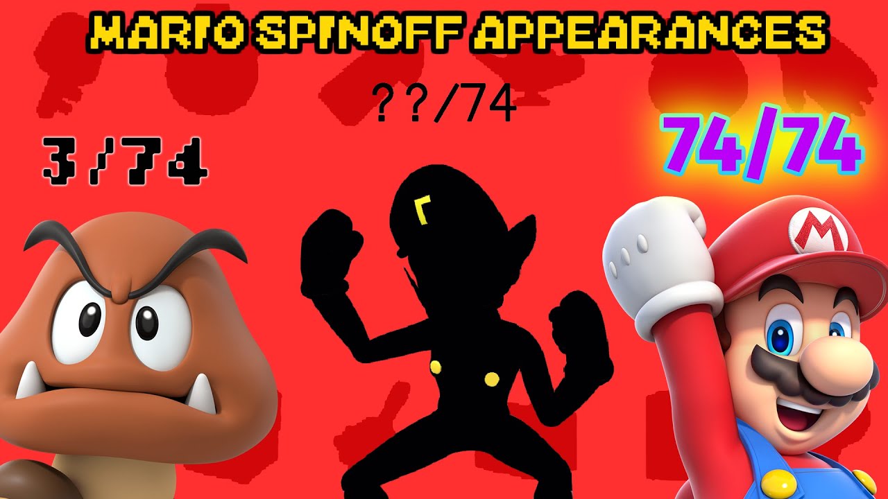 [OLD] Every Single Playable Mario Spinoff Character !!! (and how many ...
