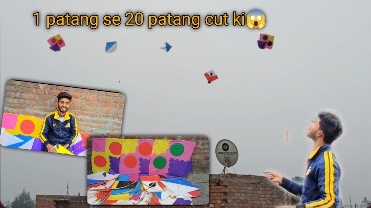 1 patang se 20 patang cutting 😱🤫|200 patang🪁🤑| Ak Mehra - YouTube