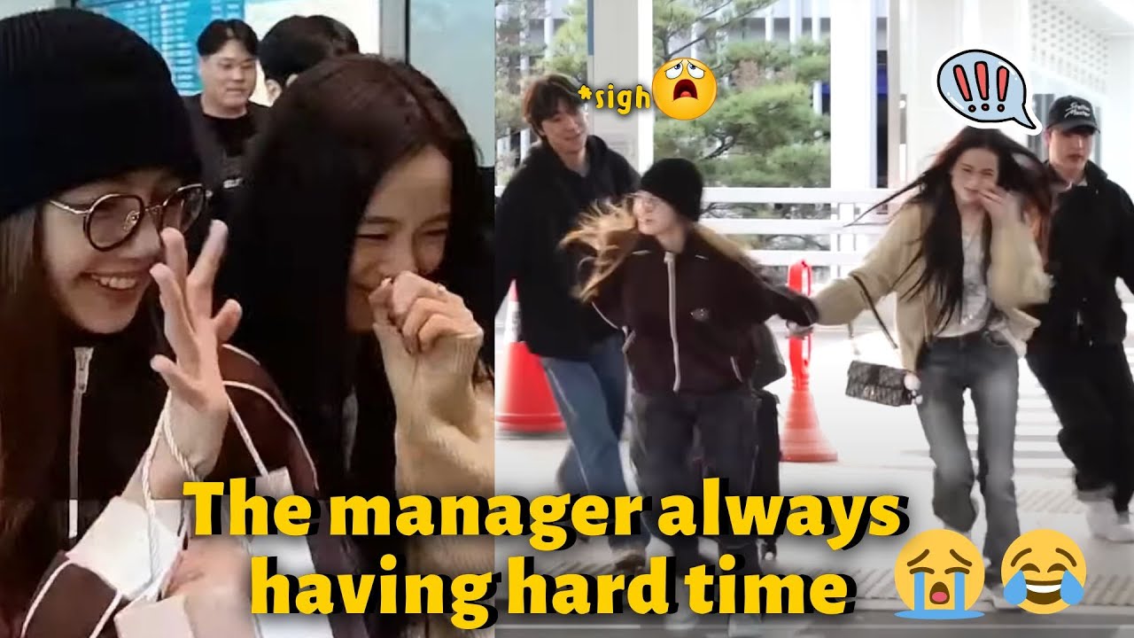 Jisoo and Lisa once again make their manager and bodyguard have a heart ...