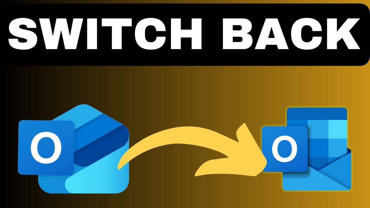 Switch back to Outlook Classic from New Outlook (2024) - YouTube