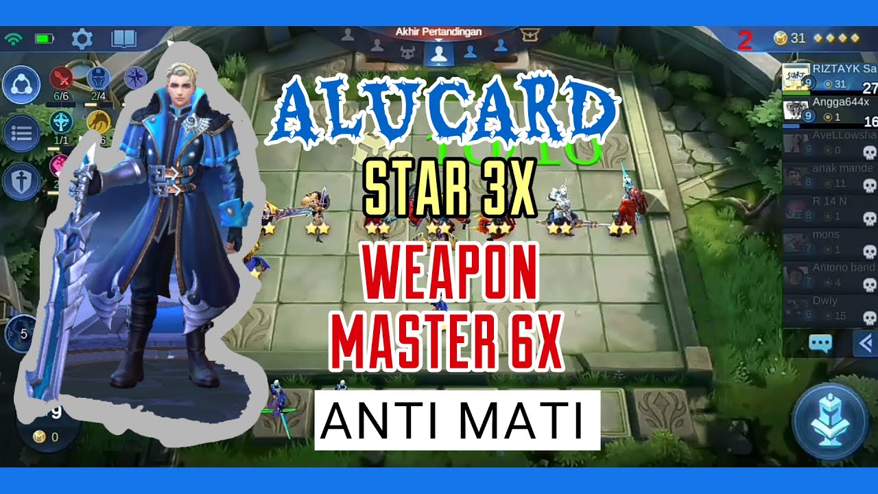 Alucard Star 3x | Anti Mati | Weapon Master 6x | Magic Chess | Mobile ...