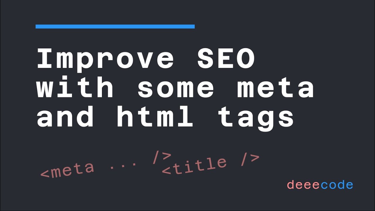 Meta tags and Head tags you can use to improve the SEO of your web ...