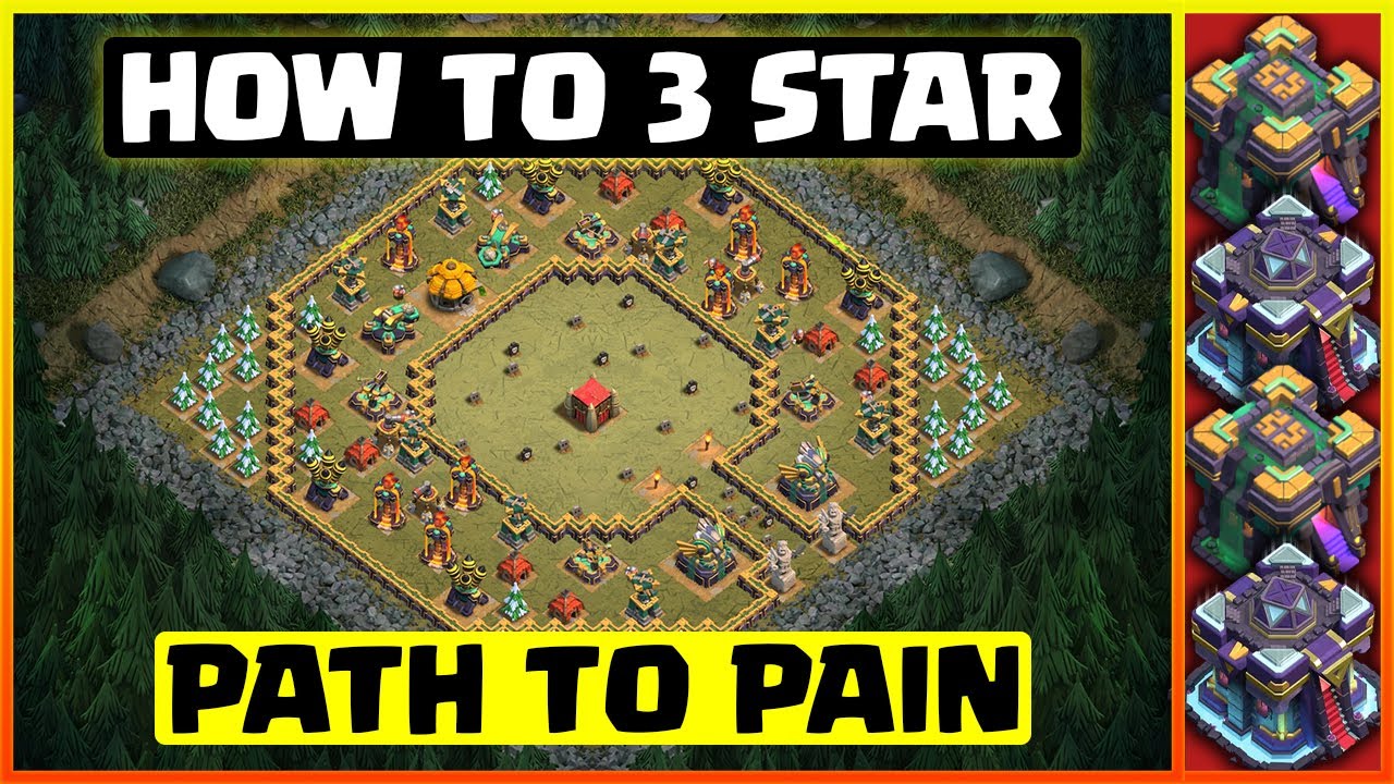 How To 3 Star Path To Pain Clash of Clans | COC Path To Pain | (Clash ...