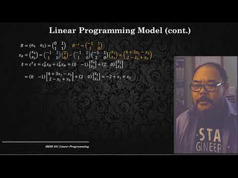 IMSE881 Lecture 4 Part 1 -- Simplex Method comparing Tableau and Matrix forms - YouTube