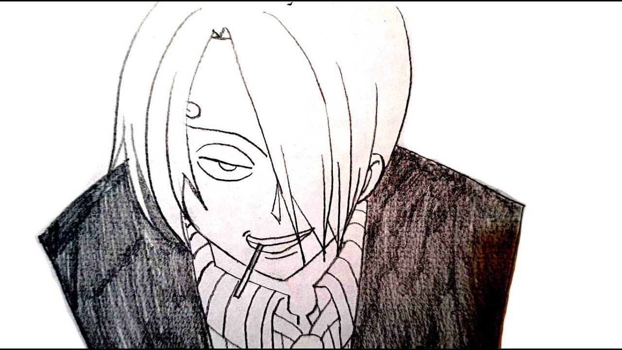 How to draw Sanji One Piece || Easy drawing - YouTube