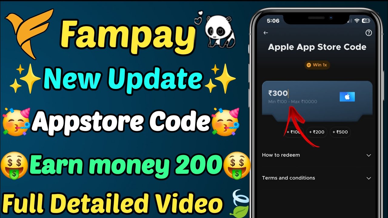 how to make app store code from fampay 2025 | fampay se store code kaise banaye | Earn money ...
