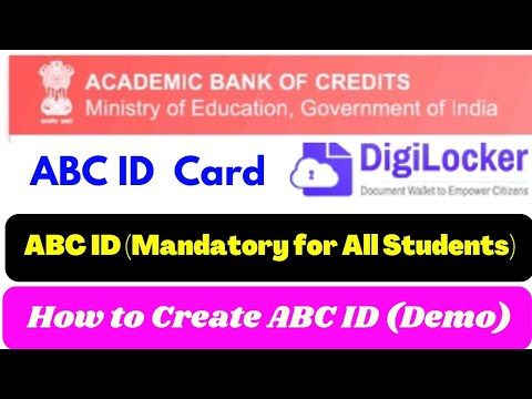 How to Create ABC Id Digilocker | Mandatory for all Students ( Academic ...