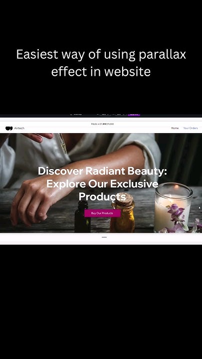 Easiest way to use parallax effect in website on wix studio. #webdesign #design #wix #wixstudio ...