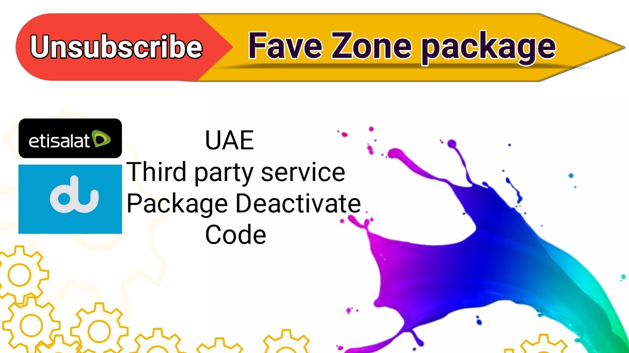 How to unsubscribe Fave Zone in UAE Etisalat third party service 2022 #Favezone - YouTube