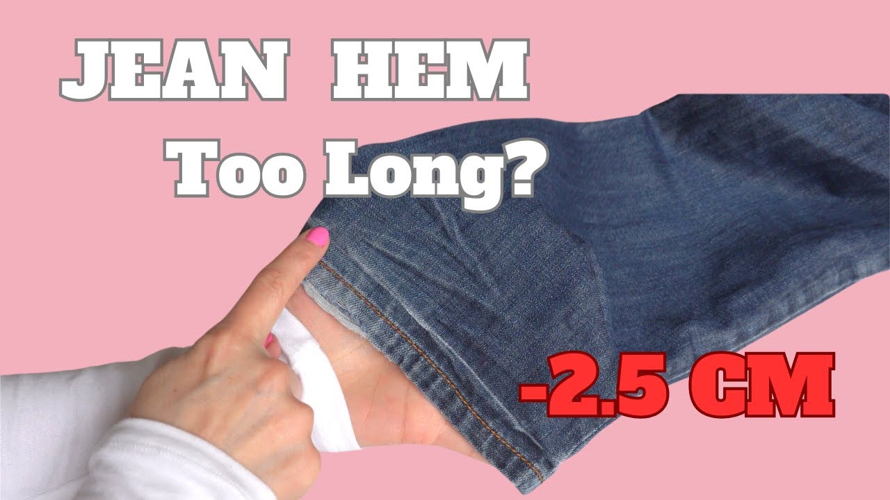 Hem jeans using easy steps tutorial | hem jeans using easy steps ...