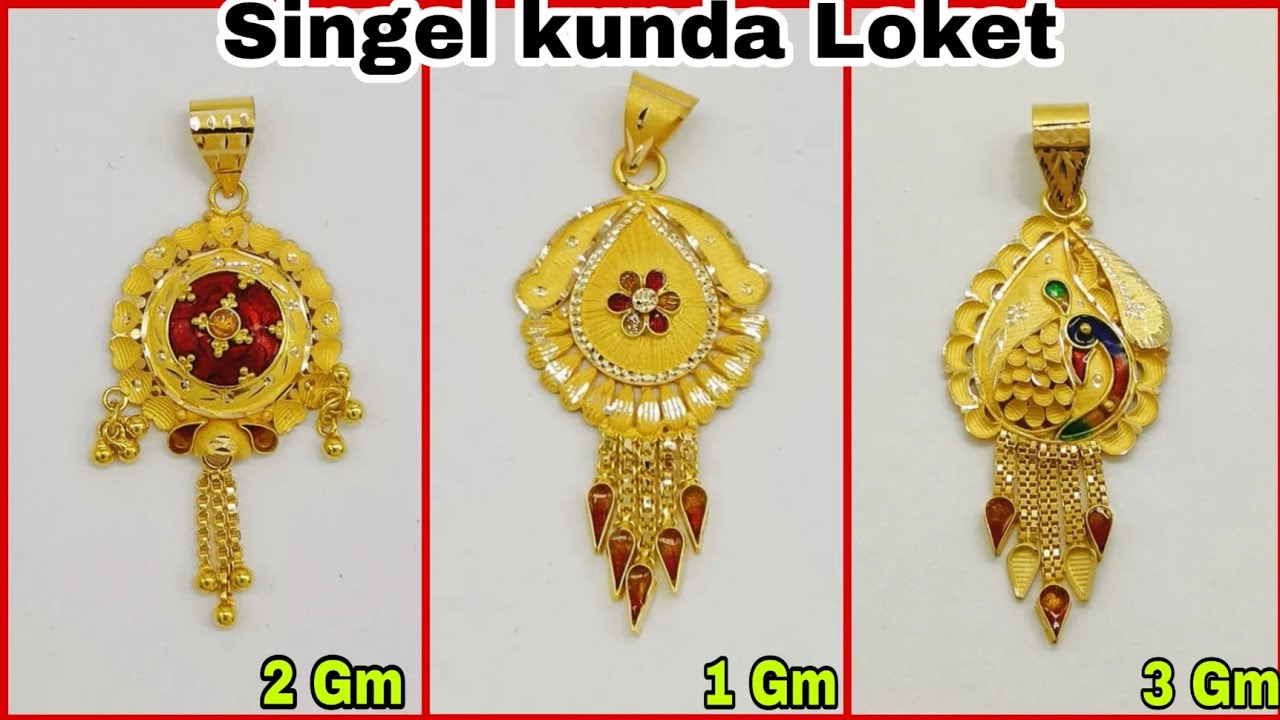 single kunda locket gold 2023, Single kunda locket 2023, single kunda ...