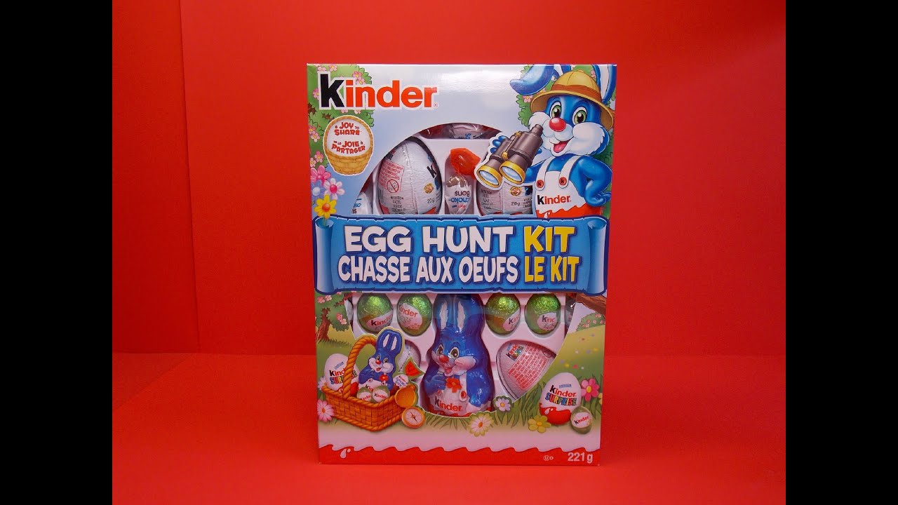 OPENING A KINDER SURPRISE EGG HUNT KIT! - YouTube