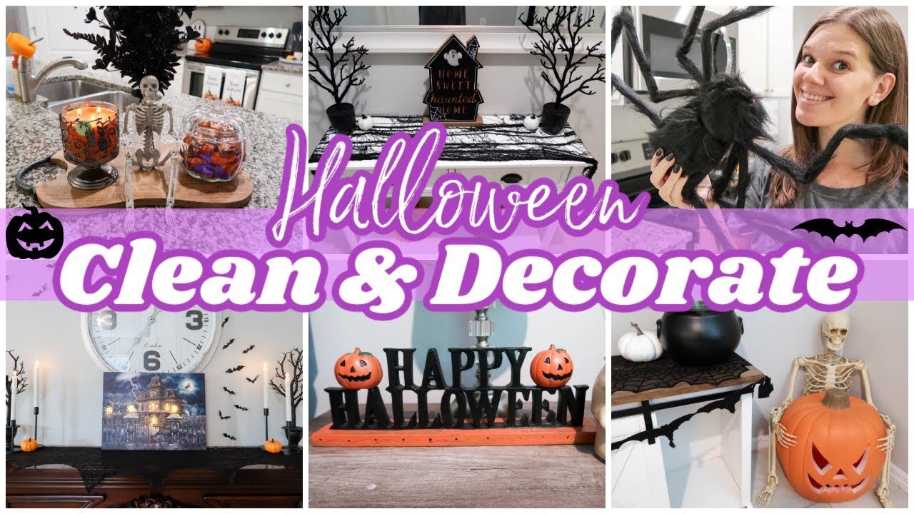 NEW HALLOWEEN CLEAN & DECORATE 2022 | HALLOWEEN DECOR AND CLEANING ...