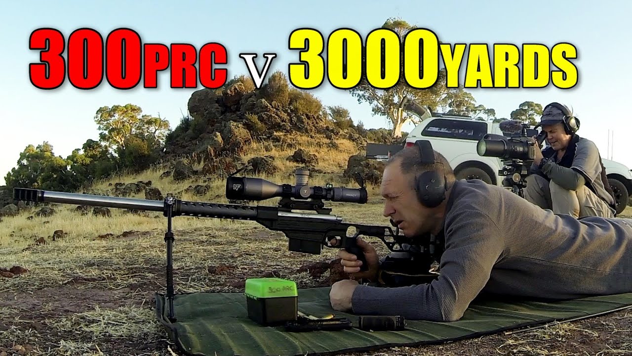 300prc v 24" target at 3000 yards - YouTube