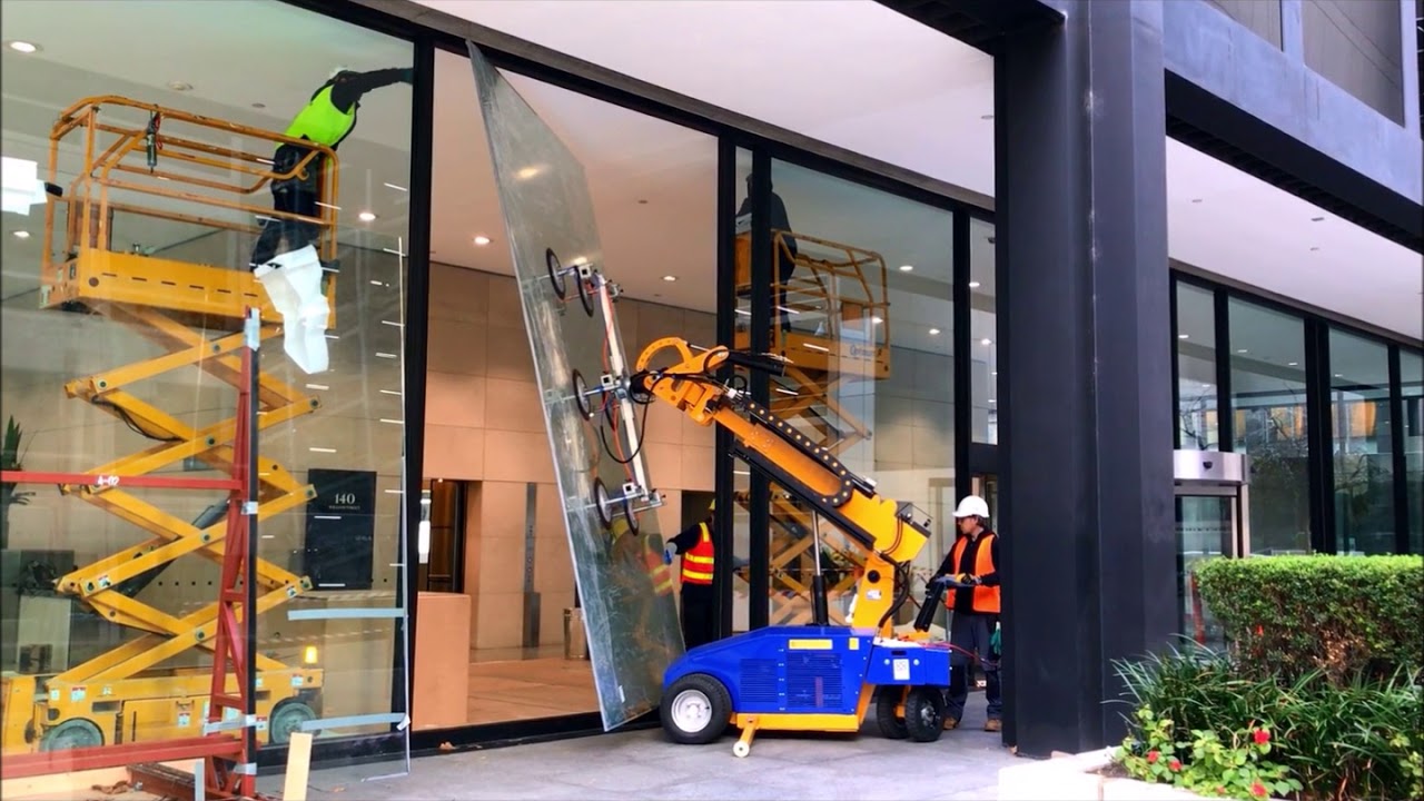 Large Glass Installation | Vector 800 | One Stop Handling - YouTube