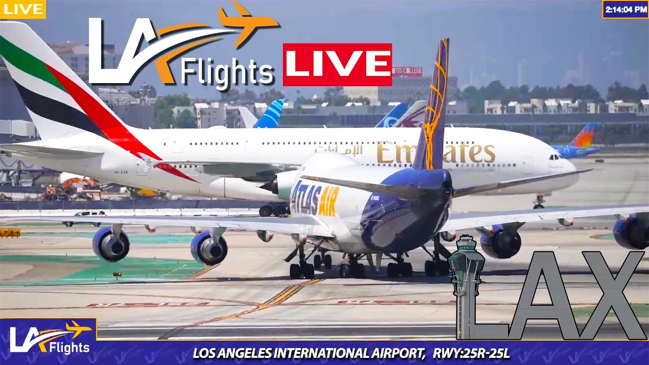 🔴LIVE Los Angeles International Airport | LAX LIVE | LAX Plane Spotting ...