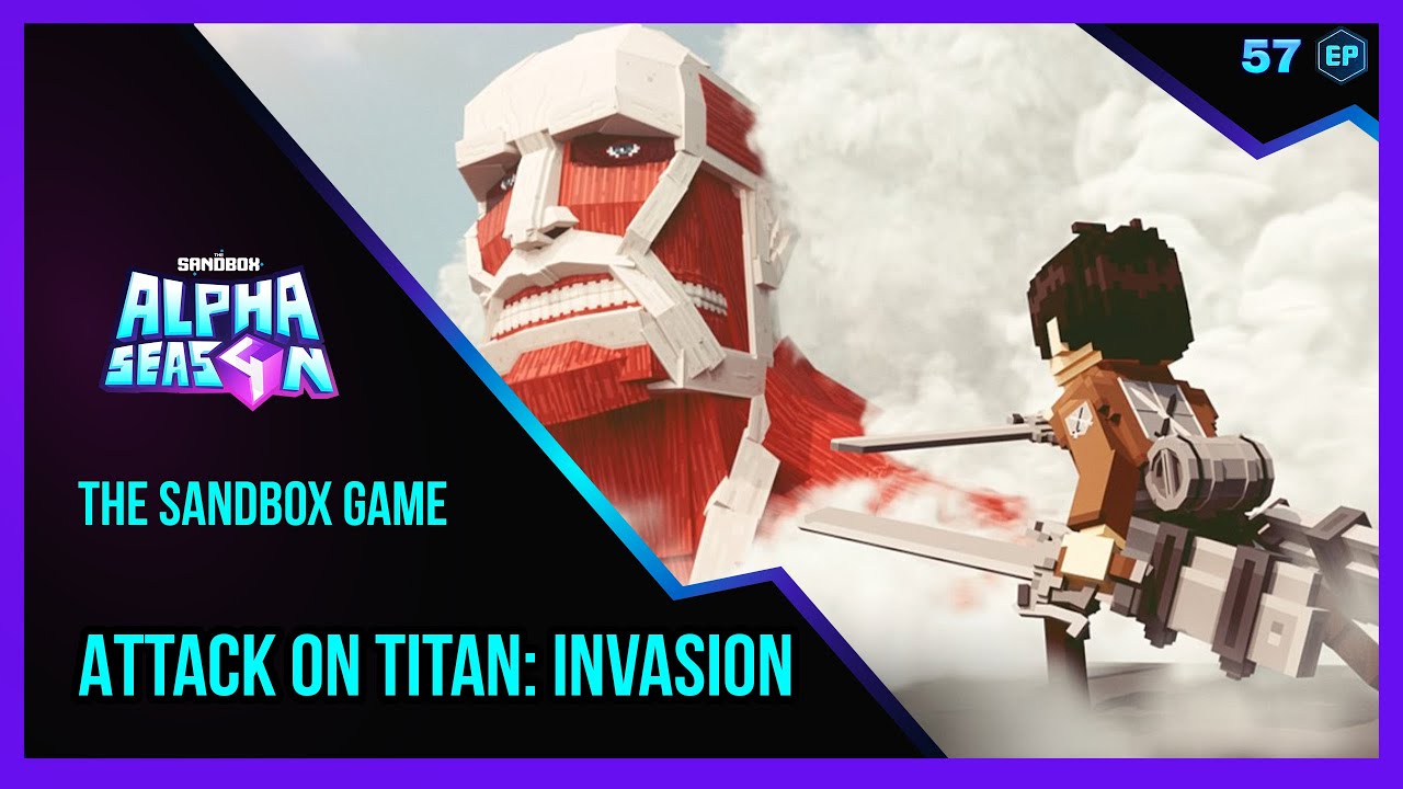 The Sandbox Game ALPHA SEASON 4 Attack on Titan Invasion Walkthrough ...