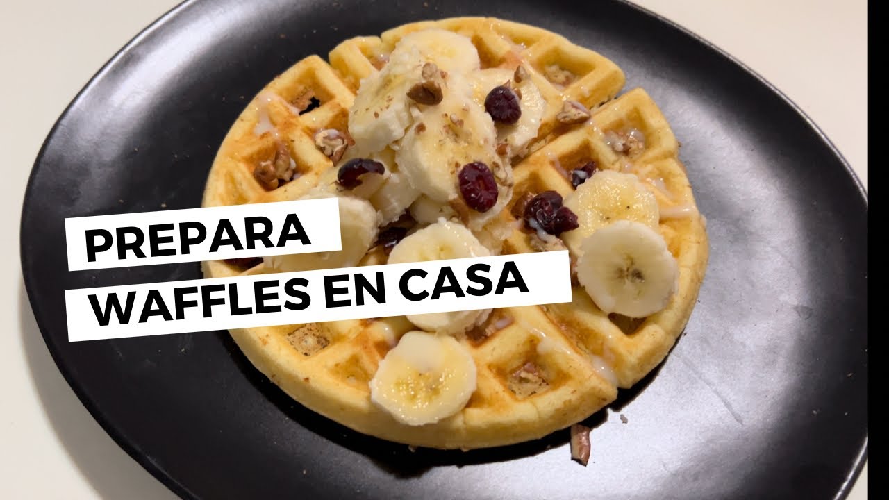 ¿Cómo hacer WAFFLES? (FÁCIL) en 10 minutos - YouTube