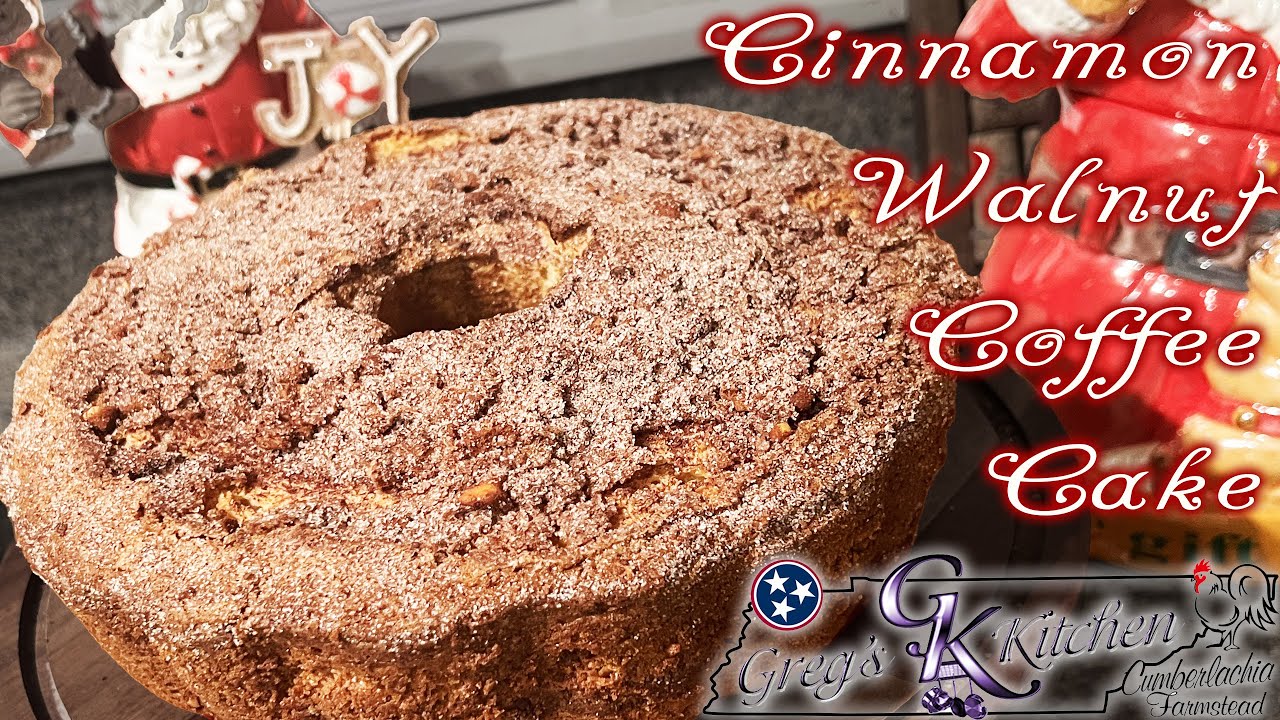 Cinnamon Swirl Walnut Coffee Cake - YouTube