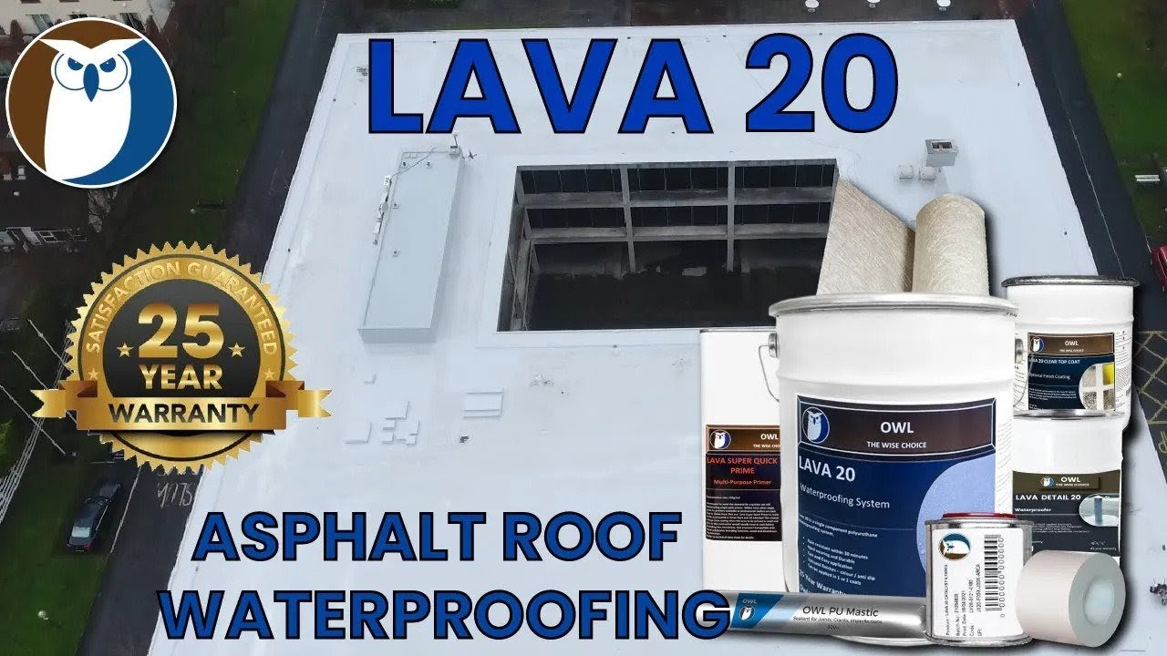 How to waterproof an Asphalt Roof with Lava 20 Liquid Rubber ...