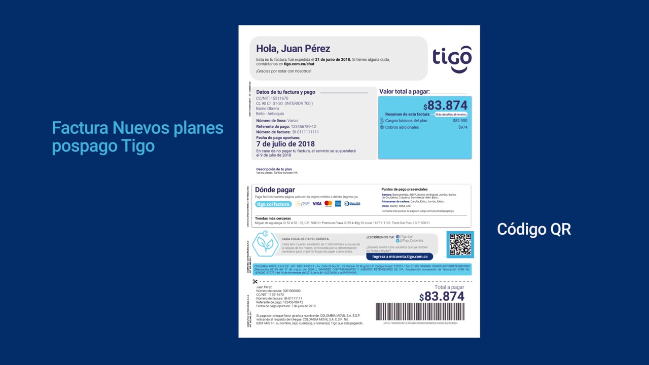 Descubre la factura electrónica de Tigo - YouTube