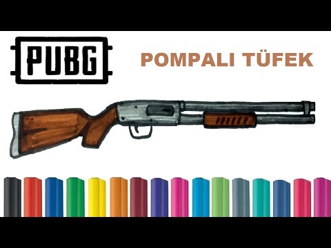 Easy Drawing Pubg Mobile I Kolay Pubg Mobile Pompalı Tüfek Çizimi