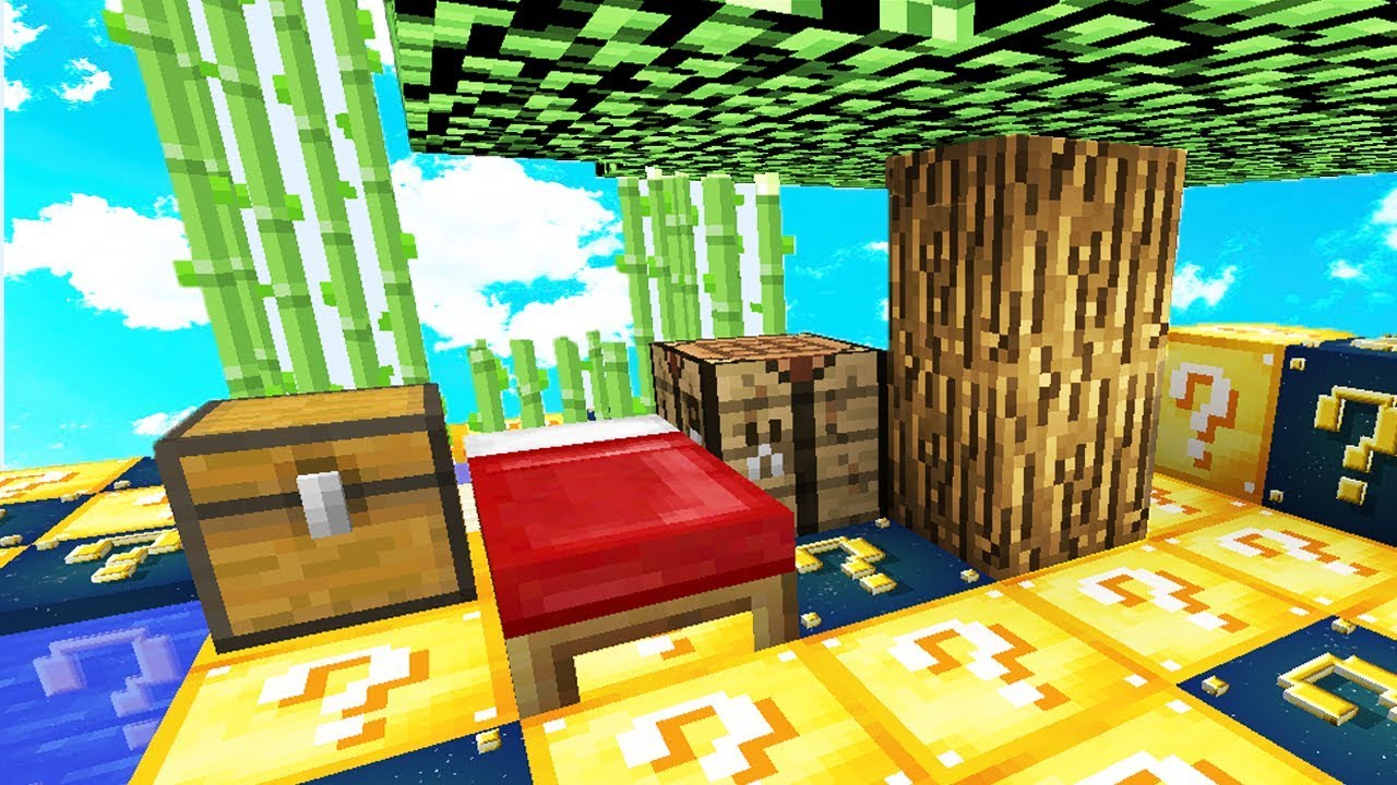Survivre CoincÉ Sur Une Île En Lucky Block Défis Minecraft 2 Youtube
