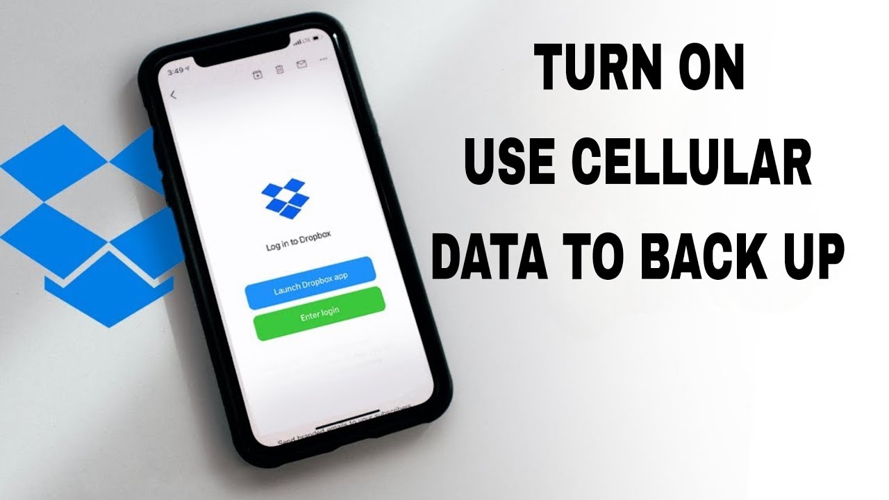 How To Turn On Use Cellular Data To Back Up On Dropbox App - YouTube