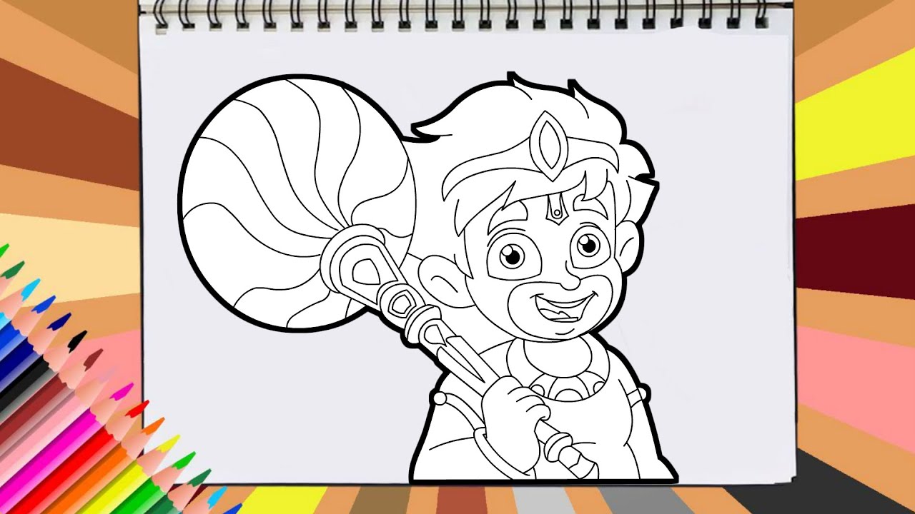 How to draw Bajrang-Selfie With Bajrangi |Selfie With Bajrangi Face ...