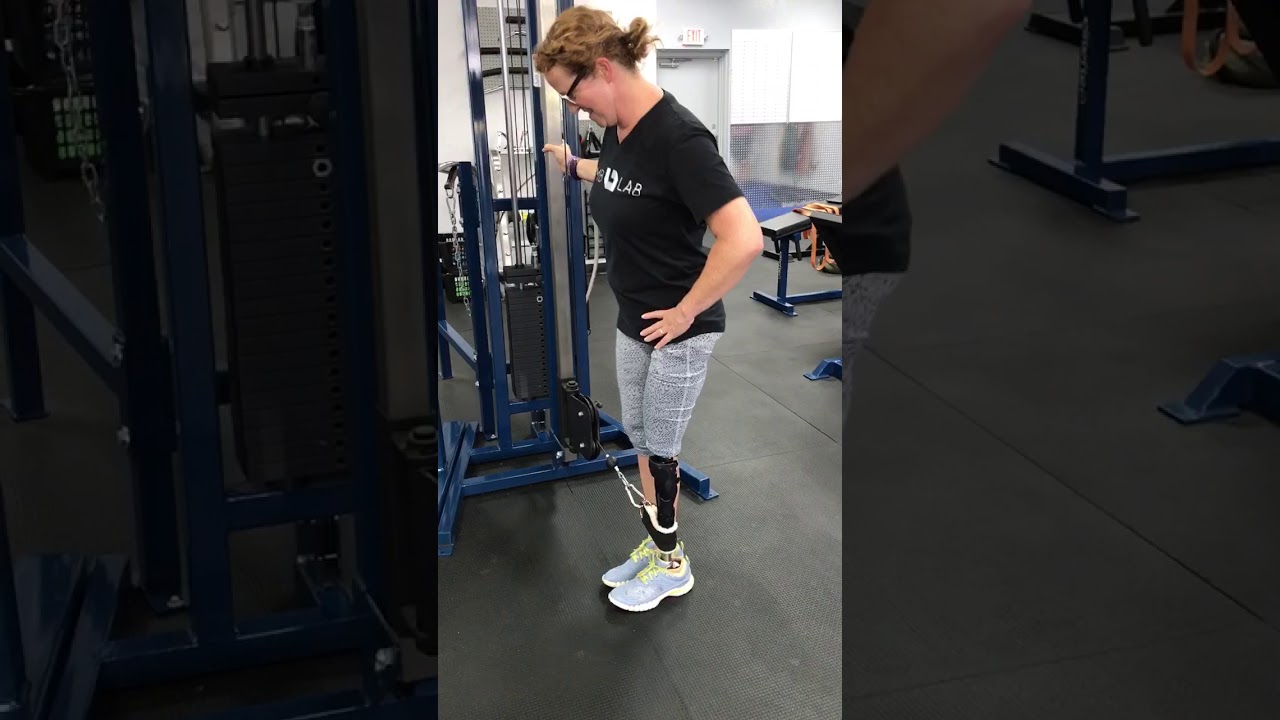 [AMPUTEE EXERCISE] Standing Cable Hip Abduction - YouTube