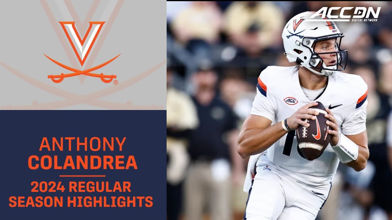 Anthony Colandrea 2024 Regular Season Highlights | Virginia QB - YouTube