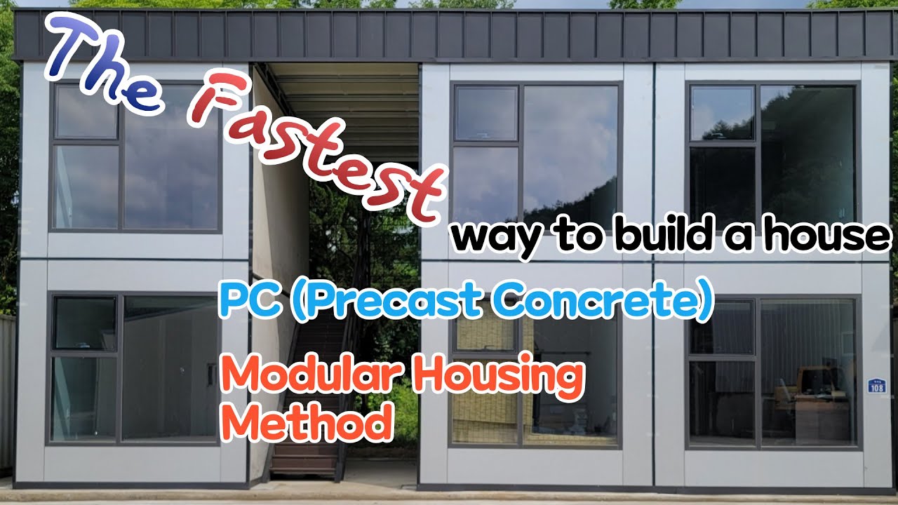 The fastest way to build a house: Modular Housing Method - YouTube