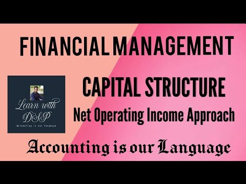 FINANCIAL MANAGEMENT|CAPITAL STRUCTURE|NET OPERATING INCOME APPROACH ...