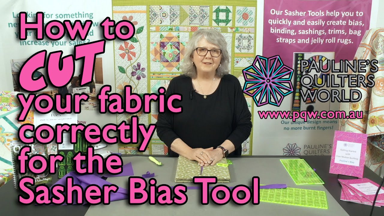 How To Cut Fabric Correctly for the Sasher Tool - YouTube