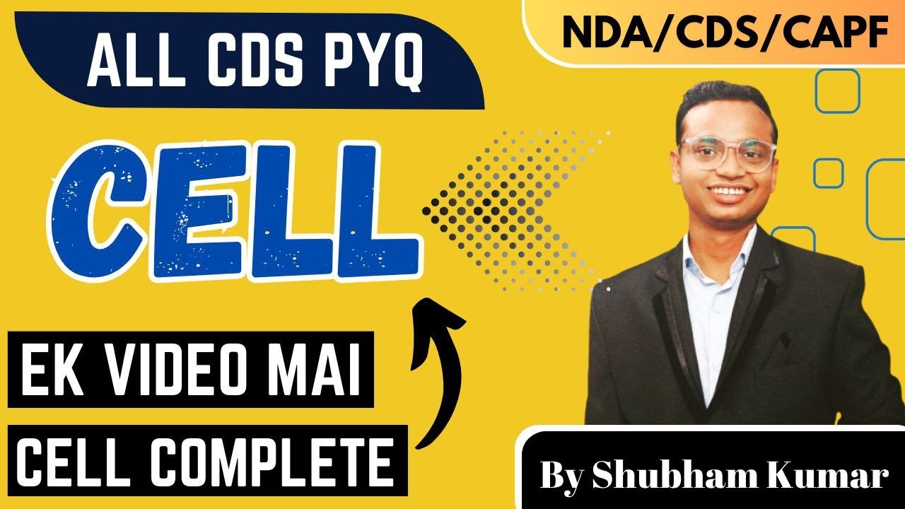 CDS CELL CHAPTER PYQS || BEST CLASS FOR CDS/CAPF | BY SHUBHAM SIR | FOR CDS/NDA/CAPF | UPSC ...