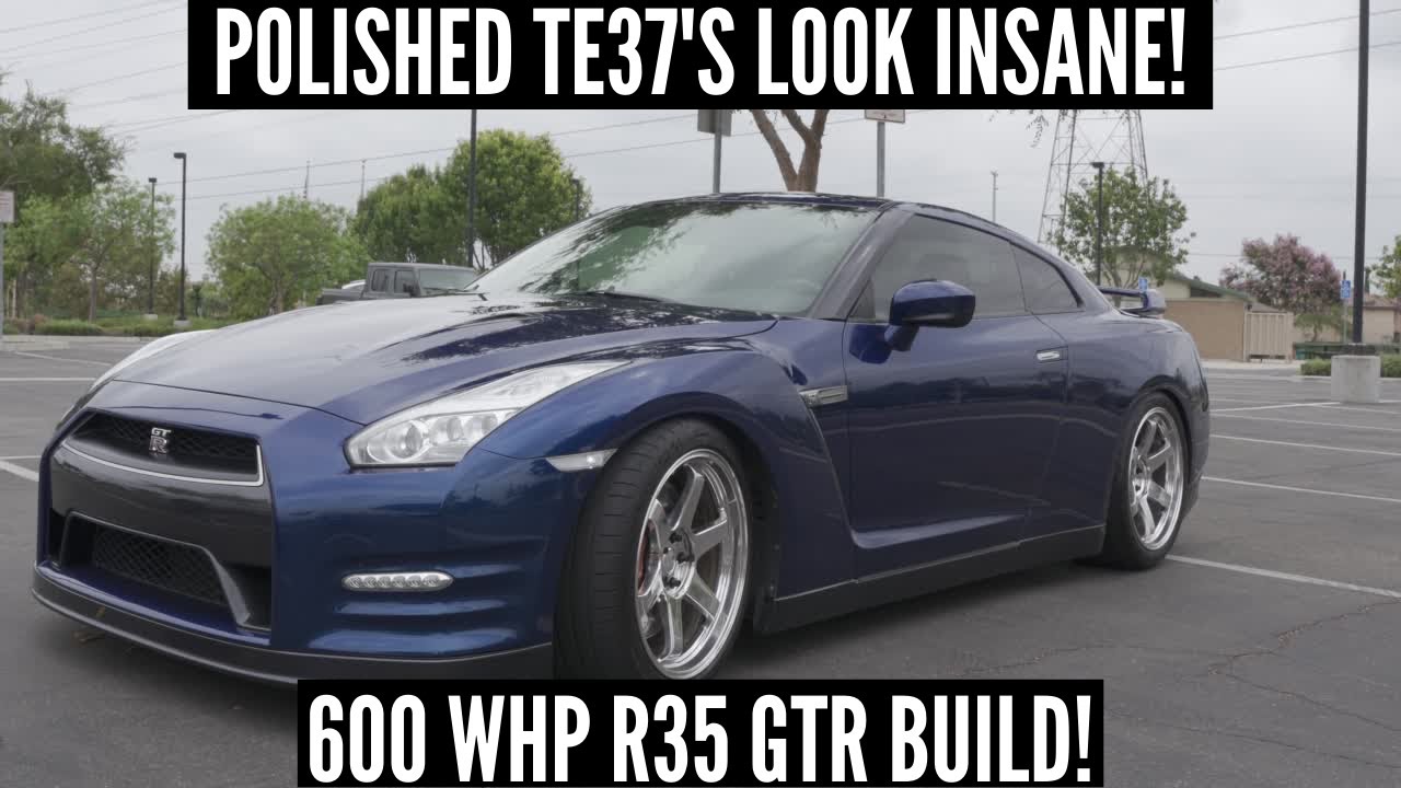 THESE POLISHED TE37'S LOOK INSANE ON THIS FBO NISSAN R35 GTR! Nissan ...