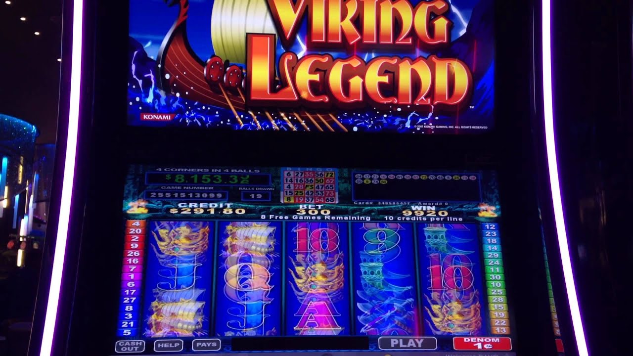 Viking Legend Slot Machine Bonus Huge Win Max Bet - YouTube
