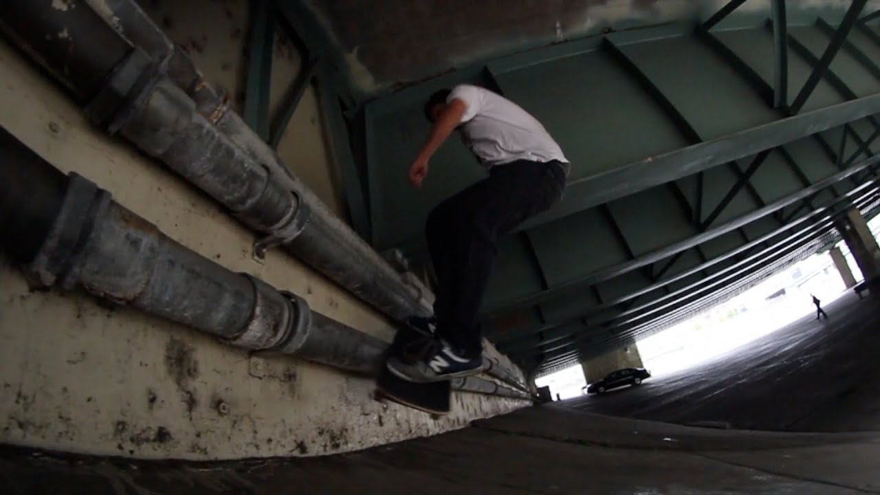 Awesome Frontside Smith Stall Under Bridge! - Eric Kinslow - YouTube