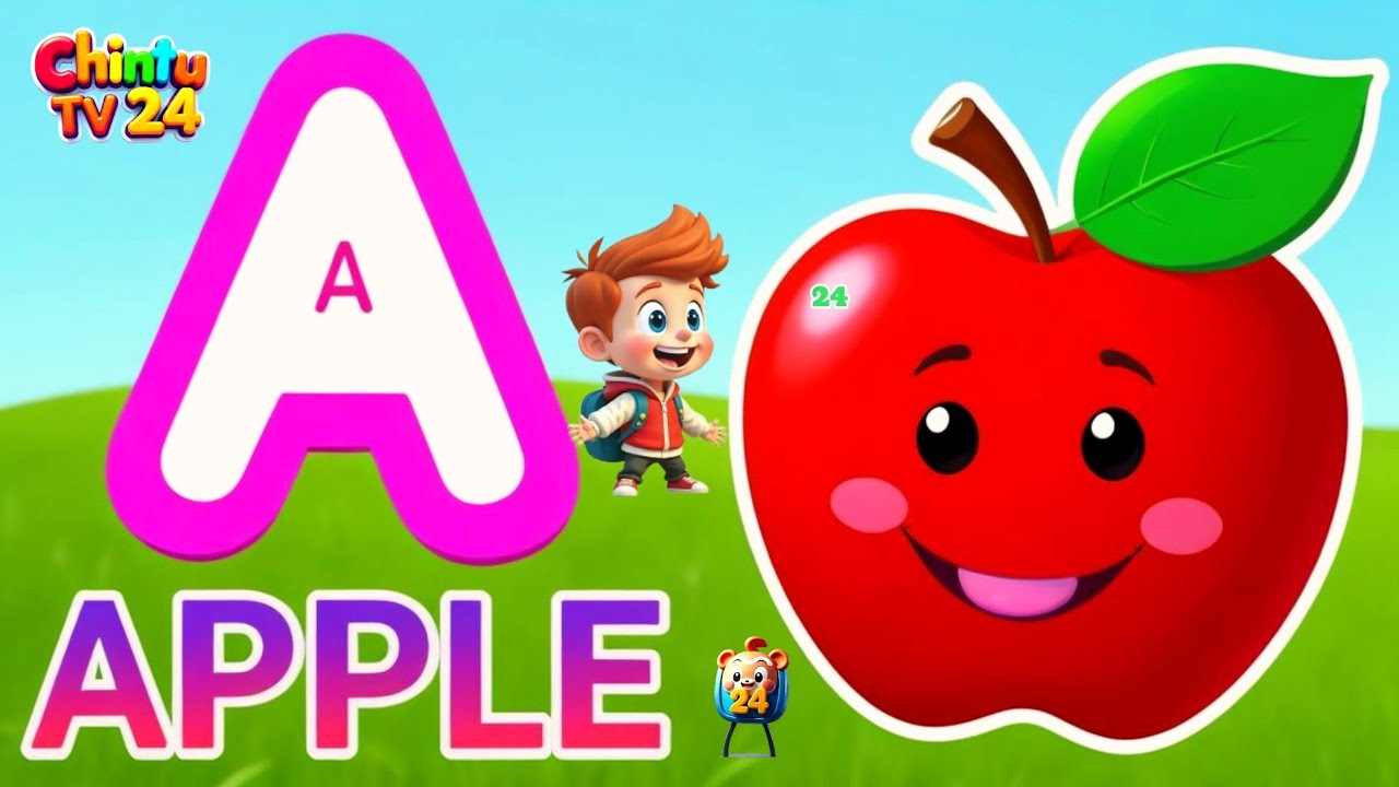 Phonics Song 2 with TWO Words in 3D- A For Airplane- ABC Alphabet Songs ...