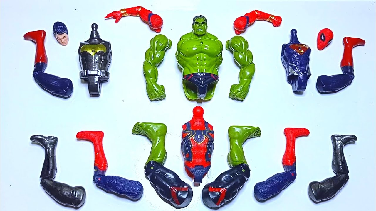 Avengers Assemble Toys ~ HULK VS BATMAN VS SUPERMAN & SPIDERMAN ...