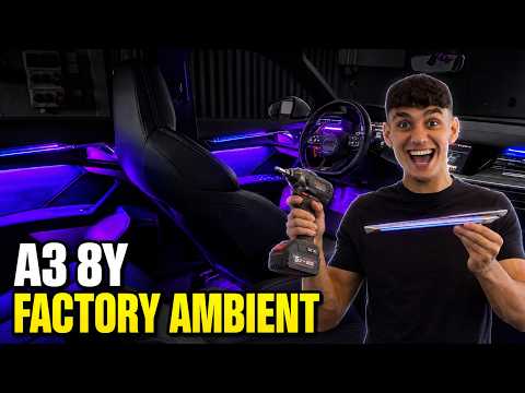 Audi A3 8Y Factory Ambient Lighting Retrofit | Full Installation Guide
