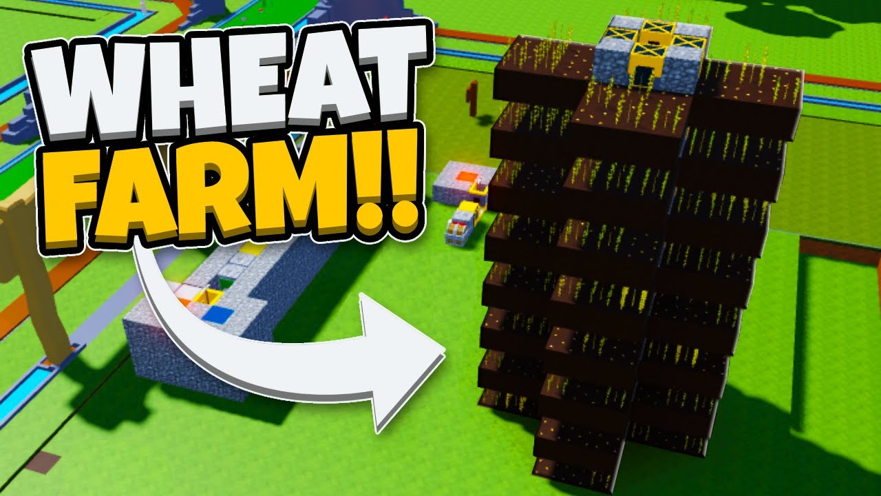 I made a WHEAT FARM!! || Block Tycoon ROBLOX - YouTube