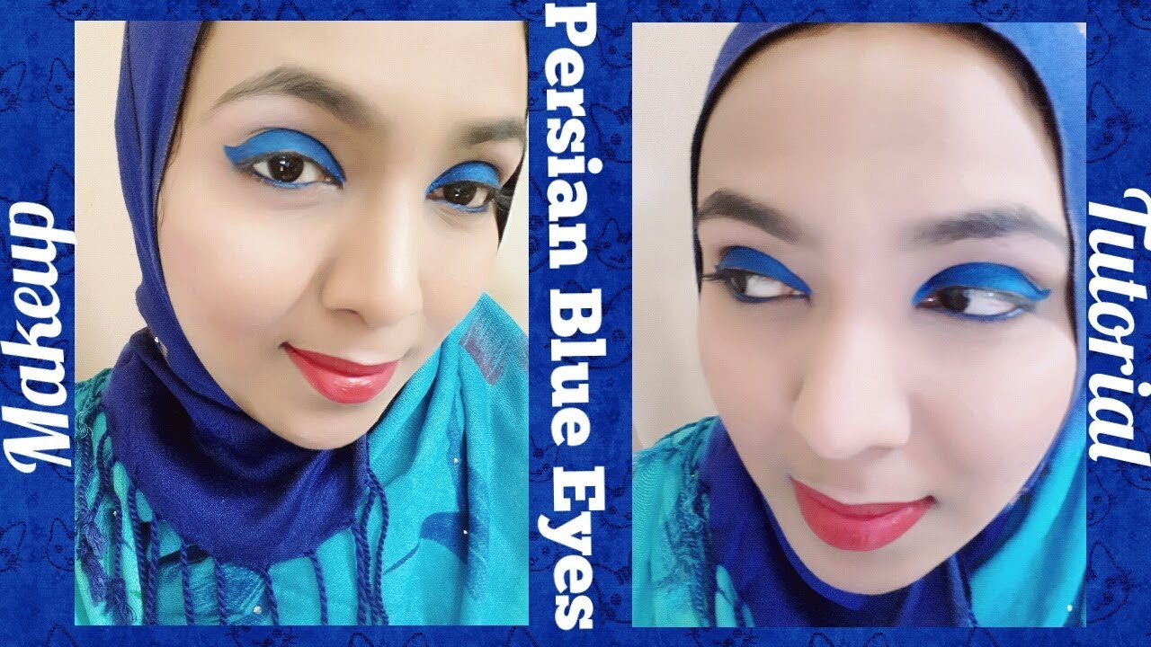 Persian Blue Eyes I Makeup Tutorial I just4fun jannathff I jff - YouTube