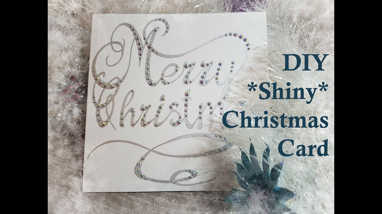 SHINY CHRISTMAS CARD | DIY | BELLA | Коледна картичка - YouTube